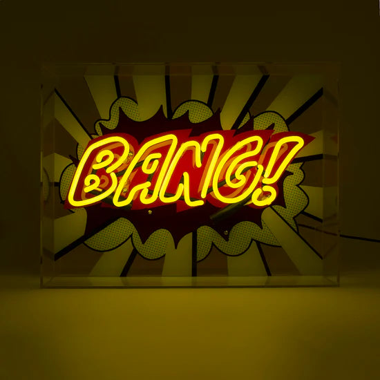 Neonlampa Box 'Bang!' – Brandstationen Store & Studio