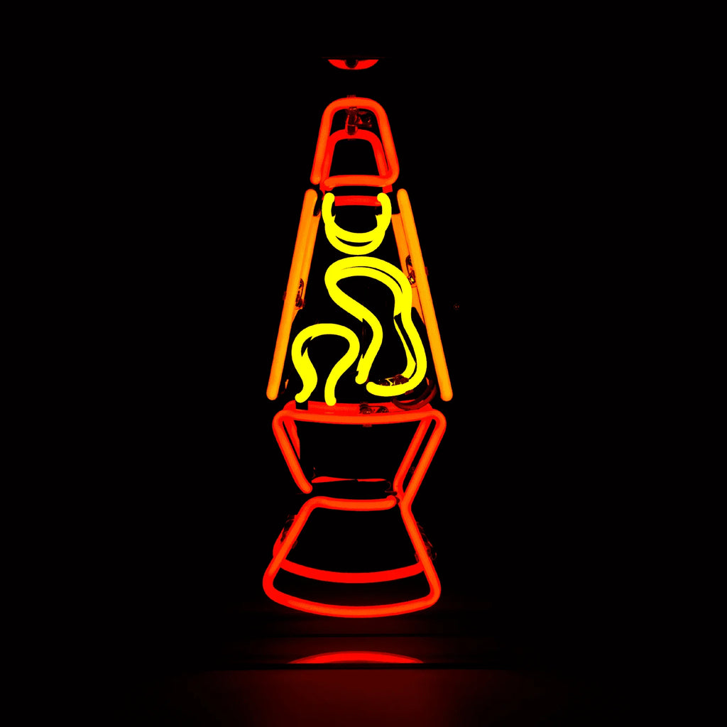 Neonlampa Box 'Lavalampa' Röd – Brandstationen Store & Studio