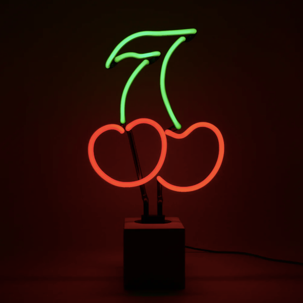 Neonlampa 'Körsbär' – Brandstationen Store & Studio