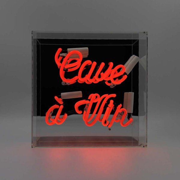 Neonlampa Box 'Cave à Vin' – Brandstationen Store & Studio